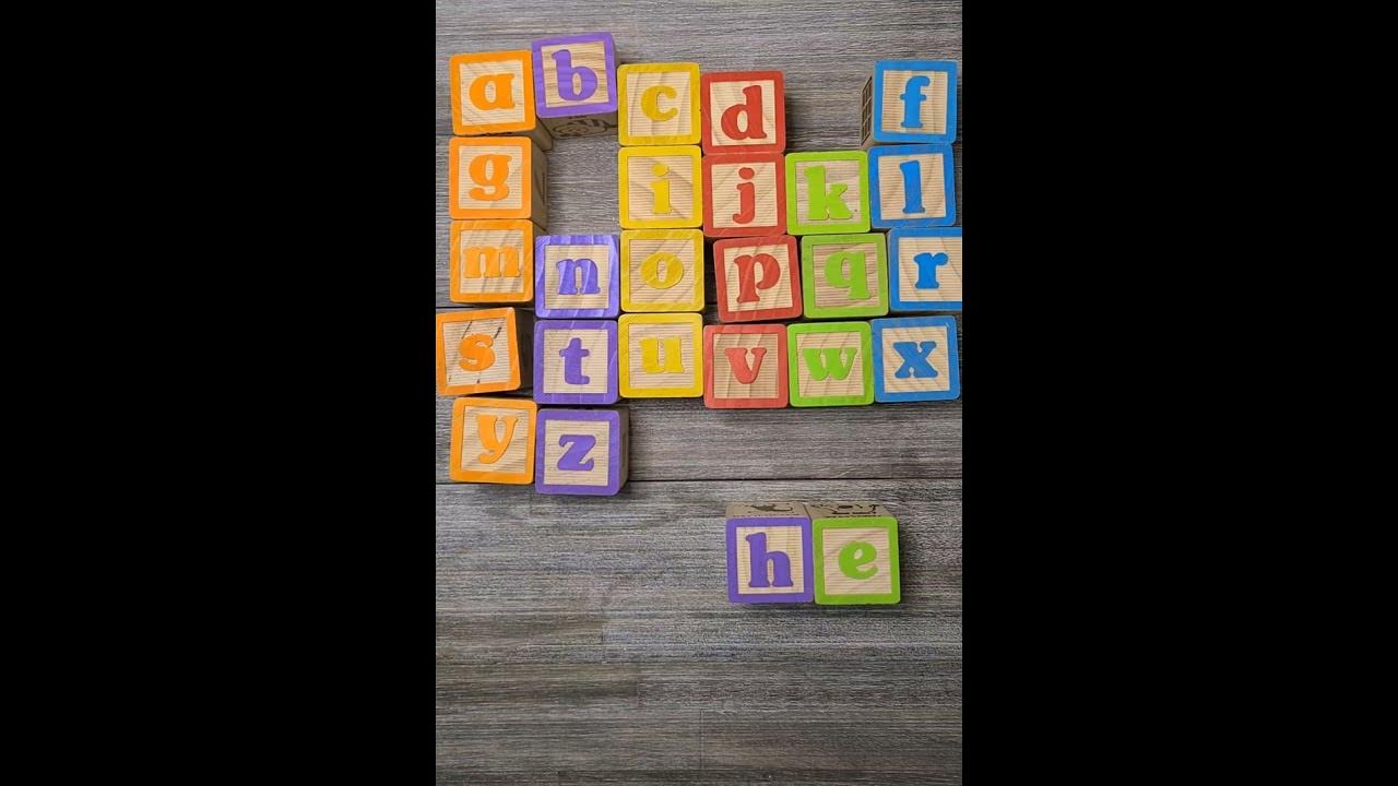 2️⃣ Letter Words using this Alphabet Blocks - YouTube