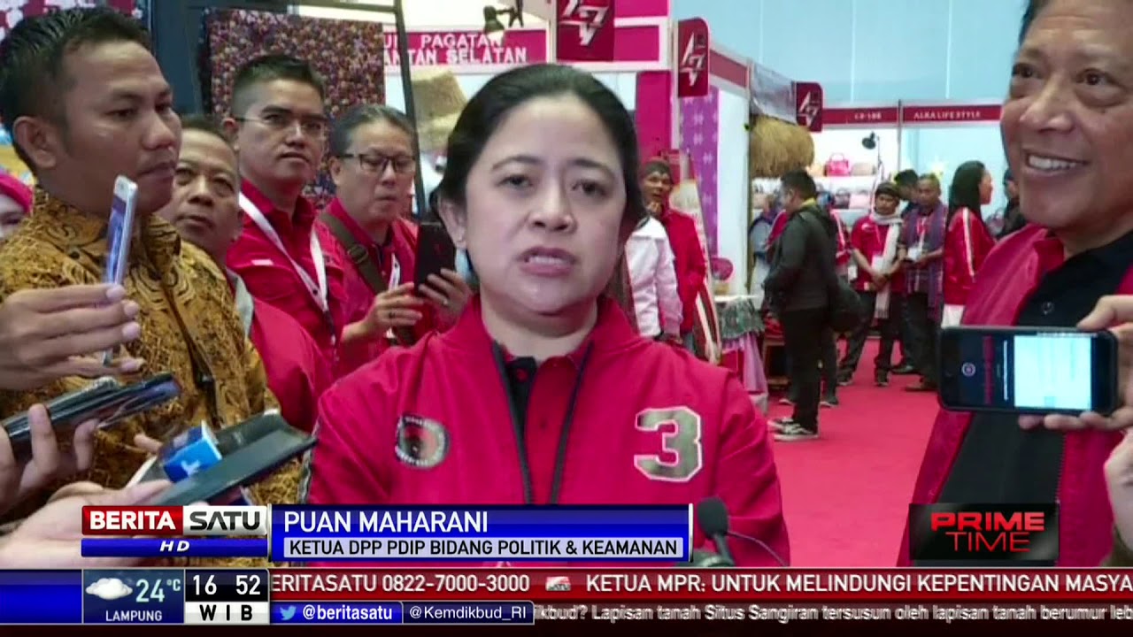 Puan Maharani Pastikan PDIP Solid Meski Dikaitkan Suap KPU - YouTube