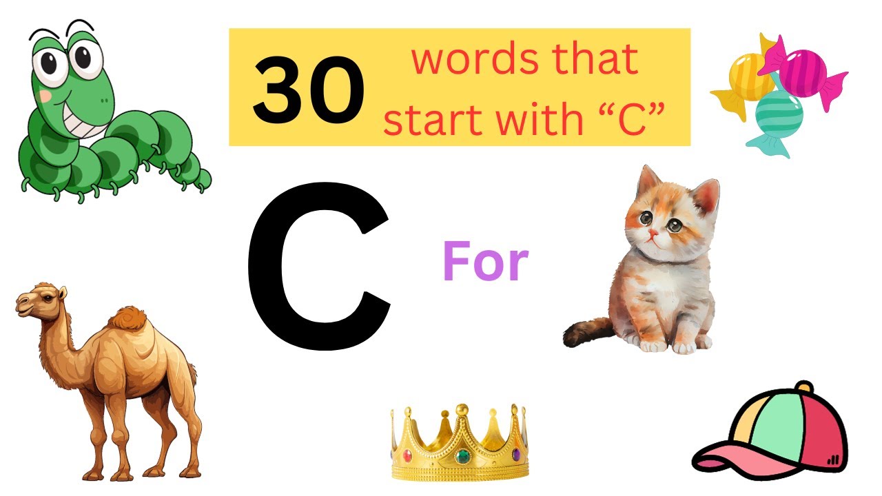30 Words Starting With Letter Cc🐱⏰| 'c' words | Words that starts with ...