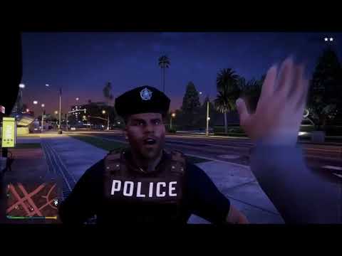 GTA 5 Funny Cop Slap Hand To The Face! (Cop Fail)