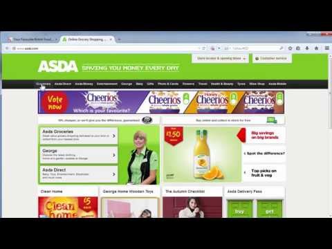 Shopping at ASDA.com from outside the UK with forward2me.com