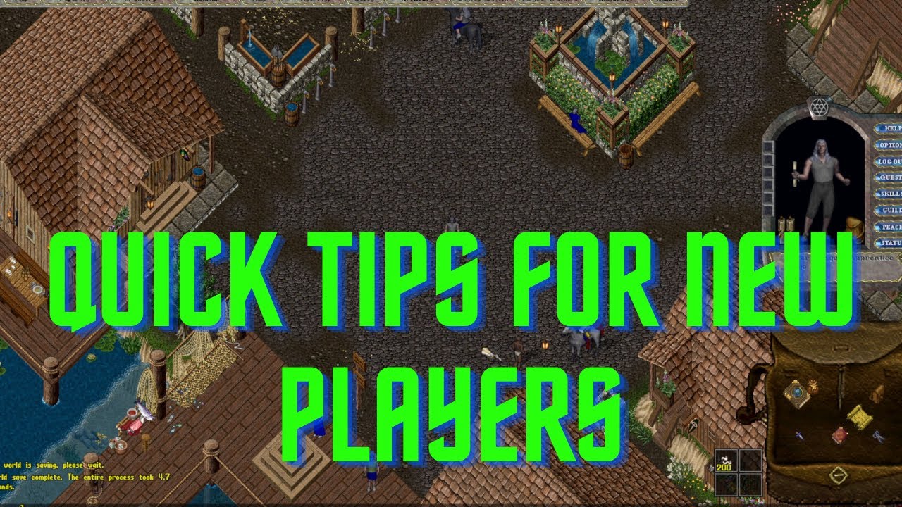 NEW PLAYER TIPS AND MY HISTORY WITH ULTIMA ONLINE-UO OUTLANDS - YouTube