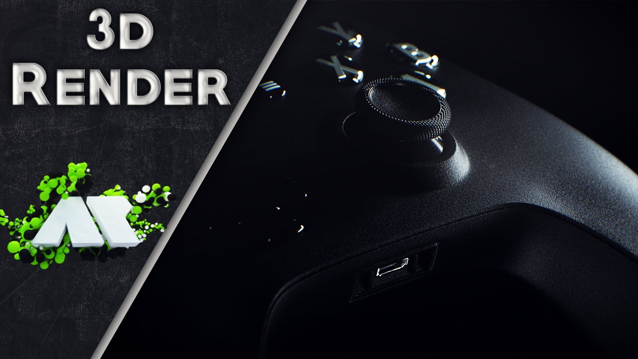 XBOX ONE SILVER CONTROLLER 3D RENDER | Aleks - YouTube