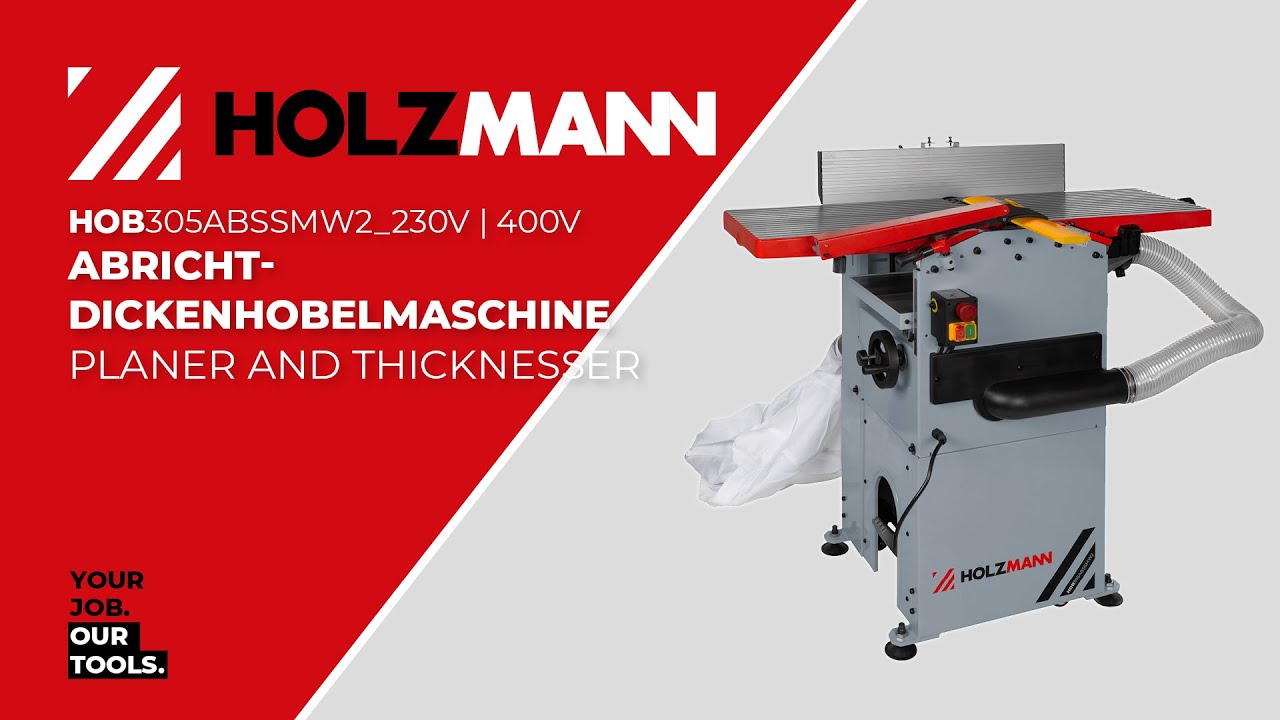 HOLZMANN HOB305ABSSMW2_230V | 400V ABRICHT-DICKENHOBEL / PLANER-THICKNESSER (official HOLZMANN ...