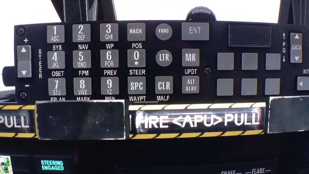 DCS A10C Home Made UFC with working Master Caution - YouTube