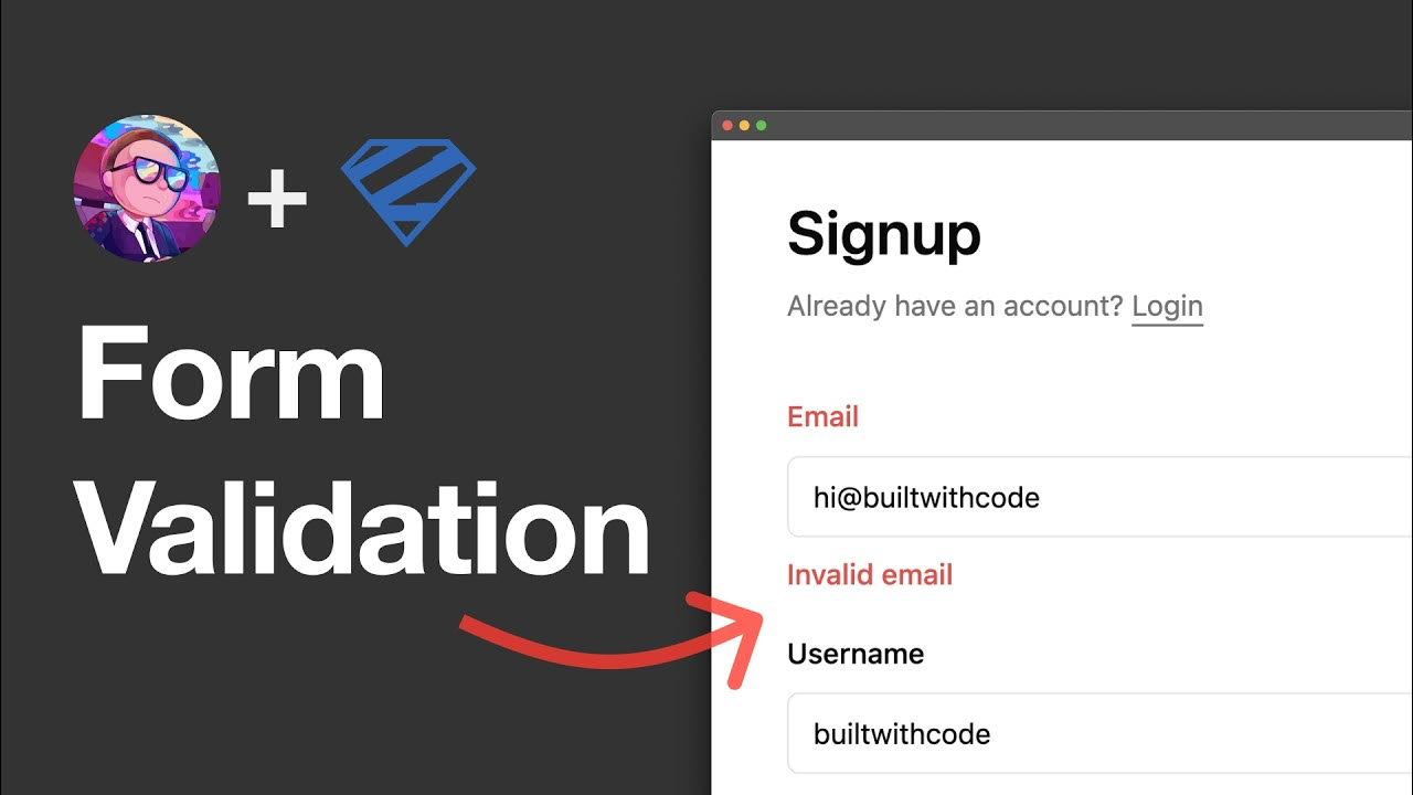 Signup form validation using Shadcn + Zod - YouTube