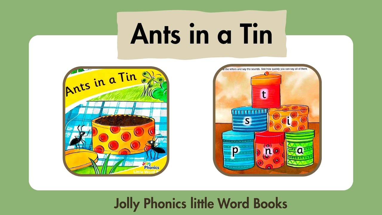 Ants in a Tin by jolly phonics little word books #english #storytime # ...
