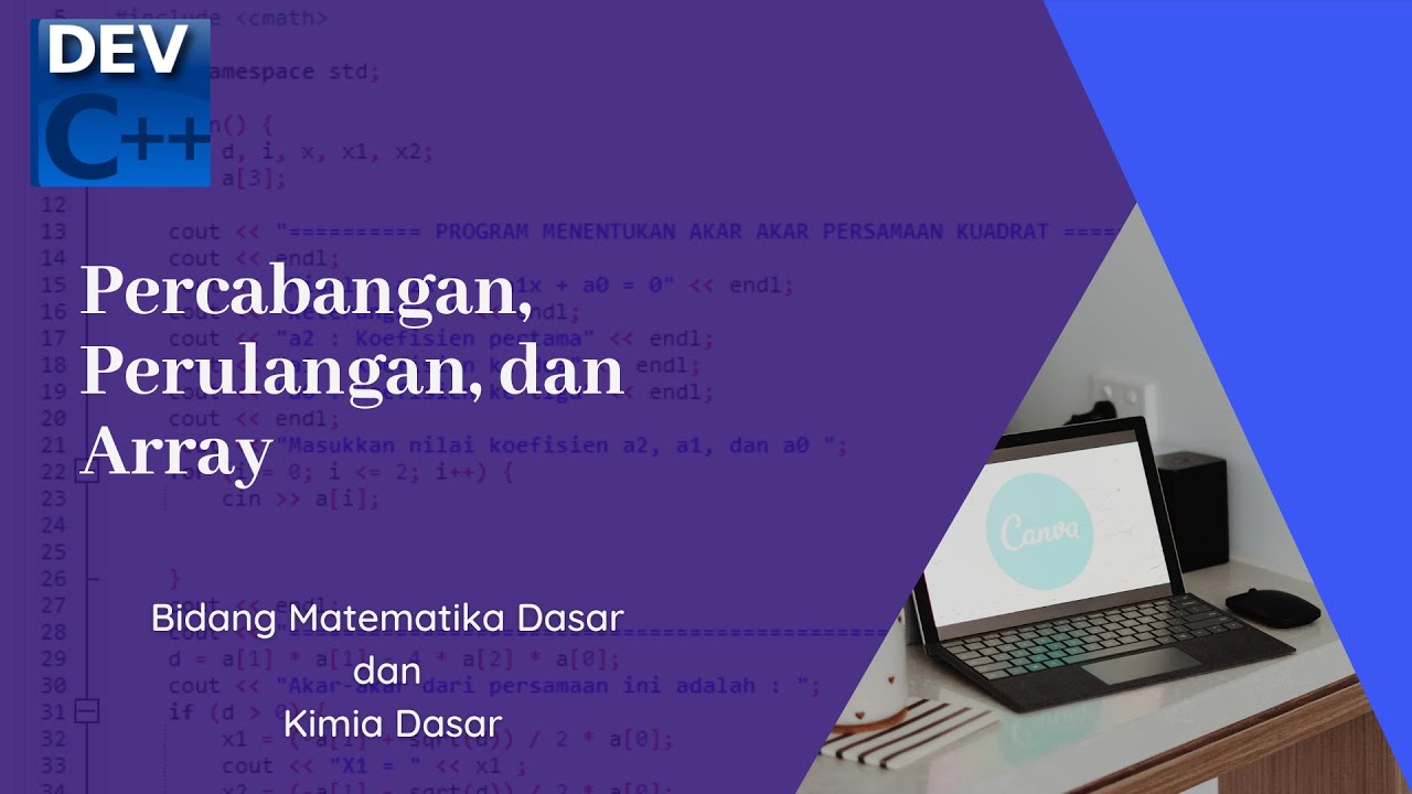 Program C++ dengan Konsep Percabangan, Perulangan, dan Array | UAS PKS 2 - YouTube