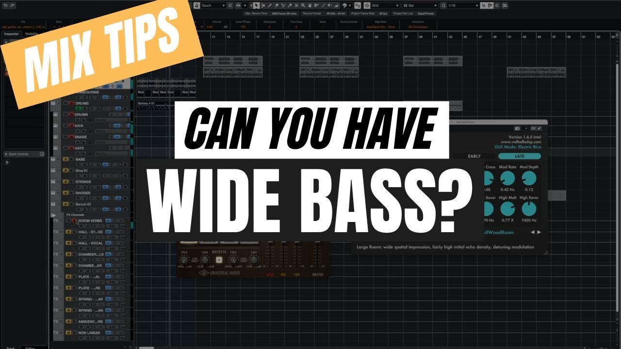 How to mix WIDE bass without phase issues - synth bass and live bass ...