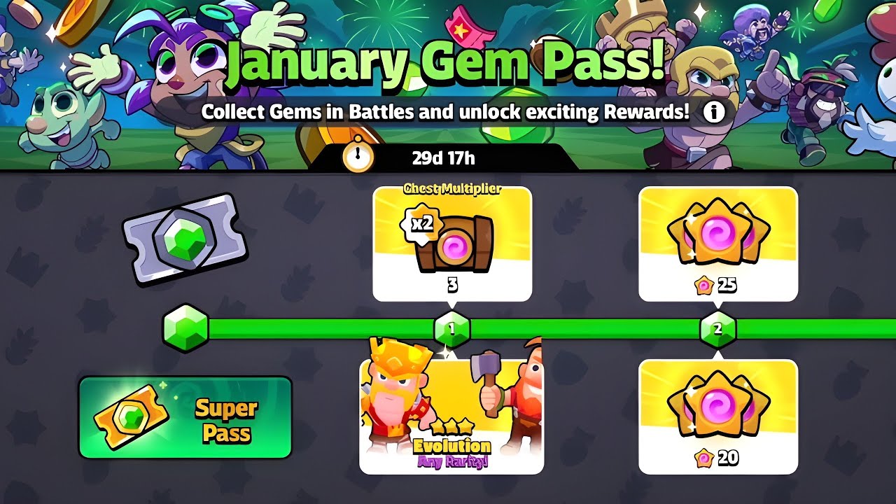 January Gem Pass opening along with the Star Chests. - YouTube
