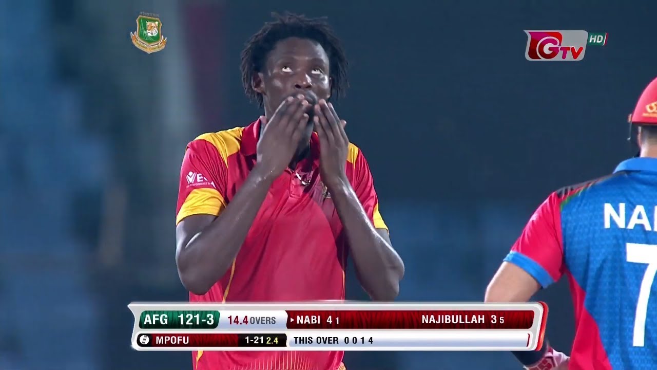 Chris Mpofu's 4 Wickets Against Afghanistan | 5th T20 | Bangladesh Tri ...