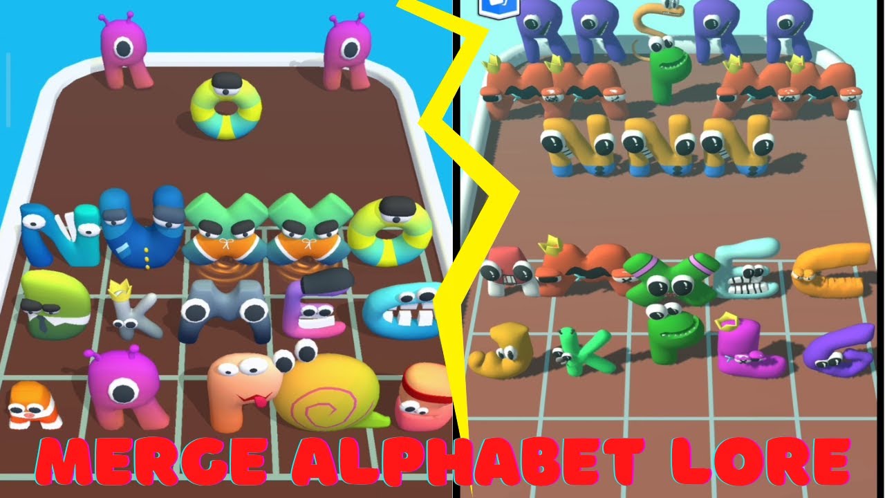 Merge Alphabet Lore Run Merge battle alphabet lore a-z, #alphabetlore # ...