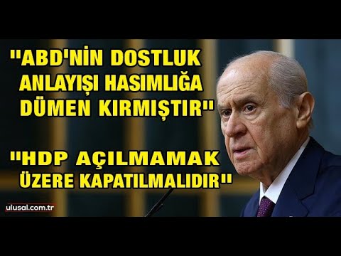 MHP Genel Bakanı Bahçeli'den HDP ve ABD paylaşımı