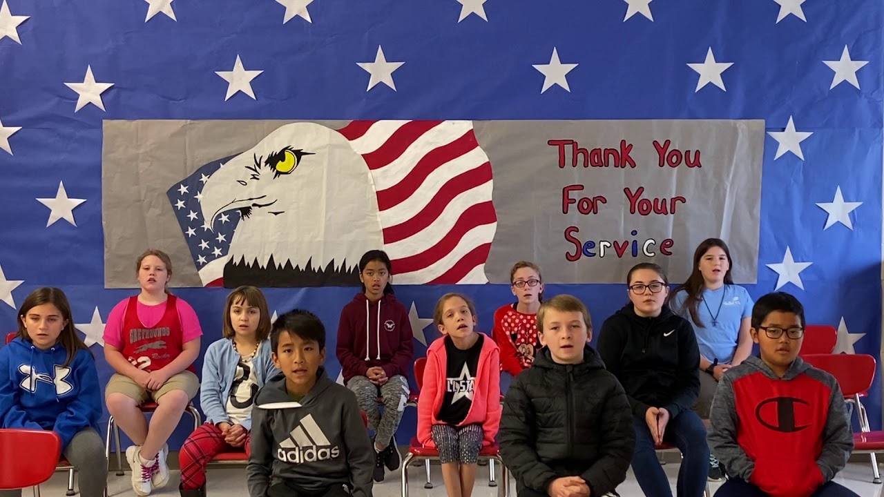 5th Grade, Veterans Day Performance - YouTube