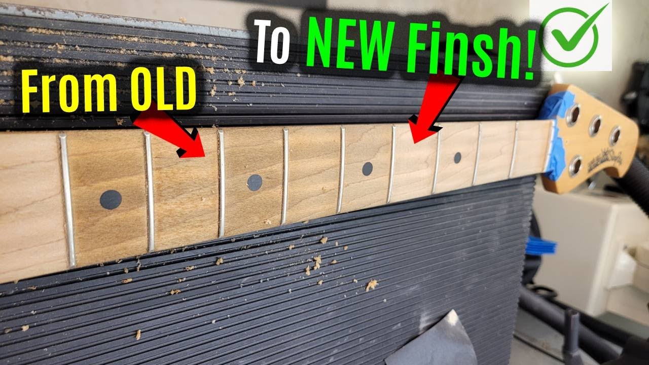 HOW to Clean & Refinish NASTY Maple Neck & Fretboard | Ernie Ball ...