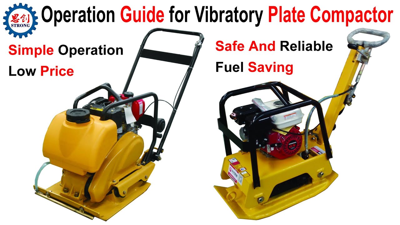 Operating Guide for Gasoline Vibrating Plate Compactor - YouTube