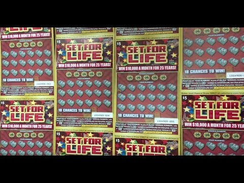 ** $50 Set for Life Scratch off Lottery Tickets ** SL's SCRATCHERS ...