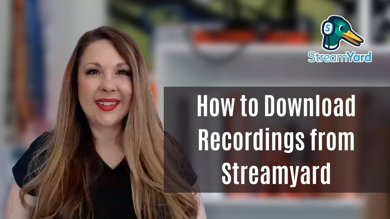 How to Download Recordings from Streamyard - YouTube