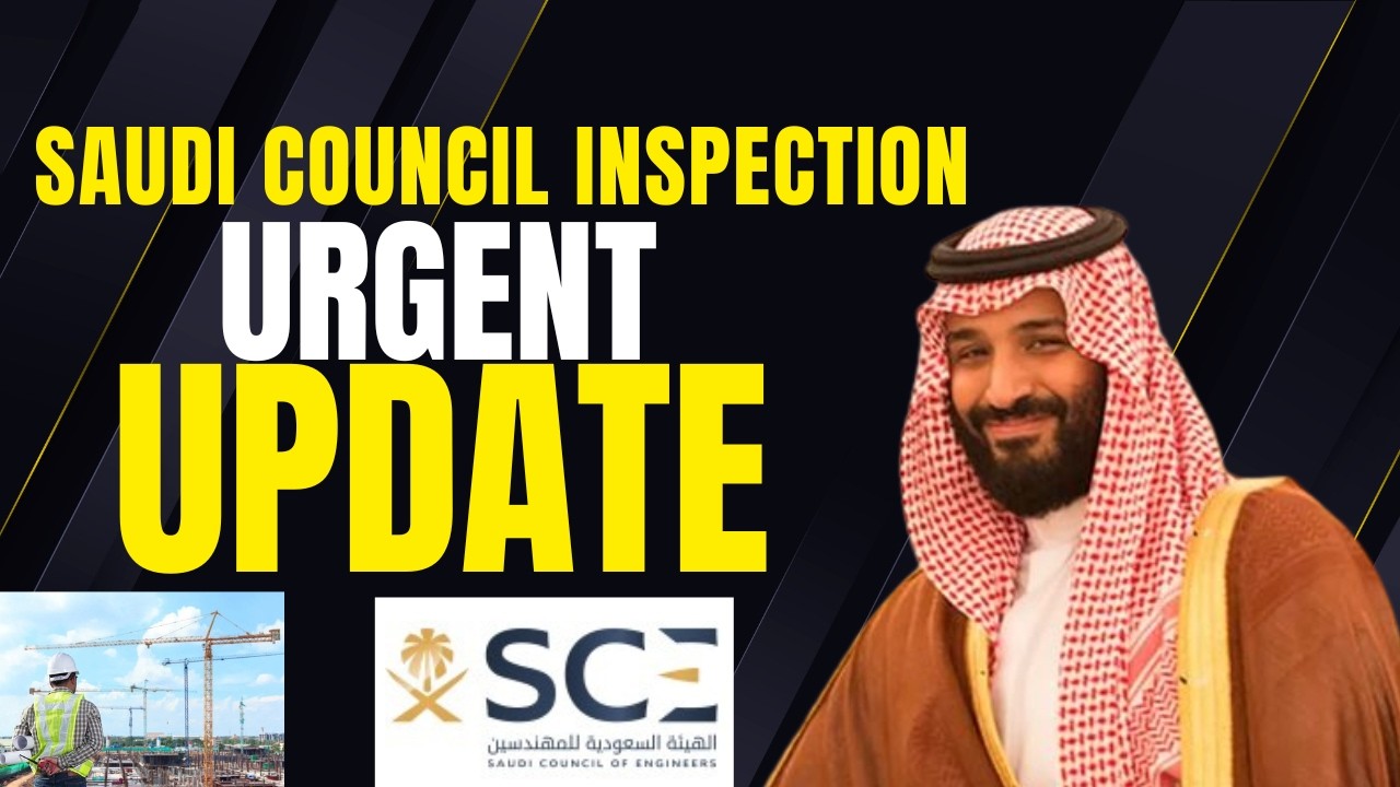 Saudi Council of Engineers Start Inspection | Urgent Update - YouTube