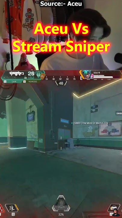 Aceu vs Stream Sniper #apexlegends #shorts - YouTube