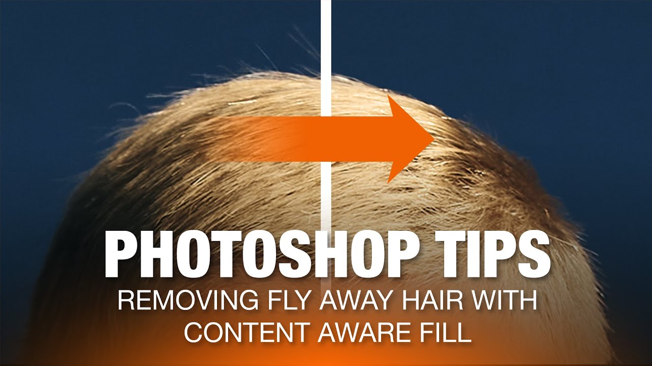 Remove Fly Away Hair in Photoshop with Content Aware Fill - YouTube