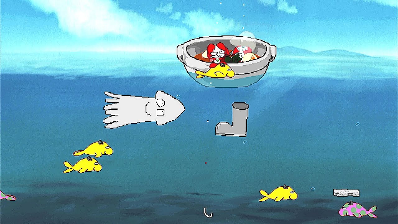 Itochu - Oden and Todo's Fishing Game - 1997 - YouTube