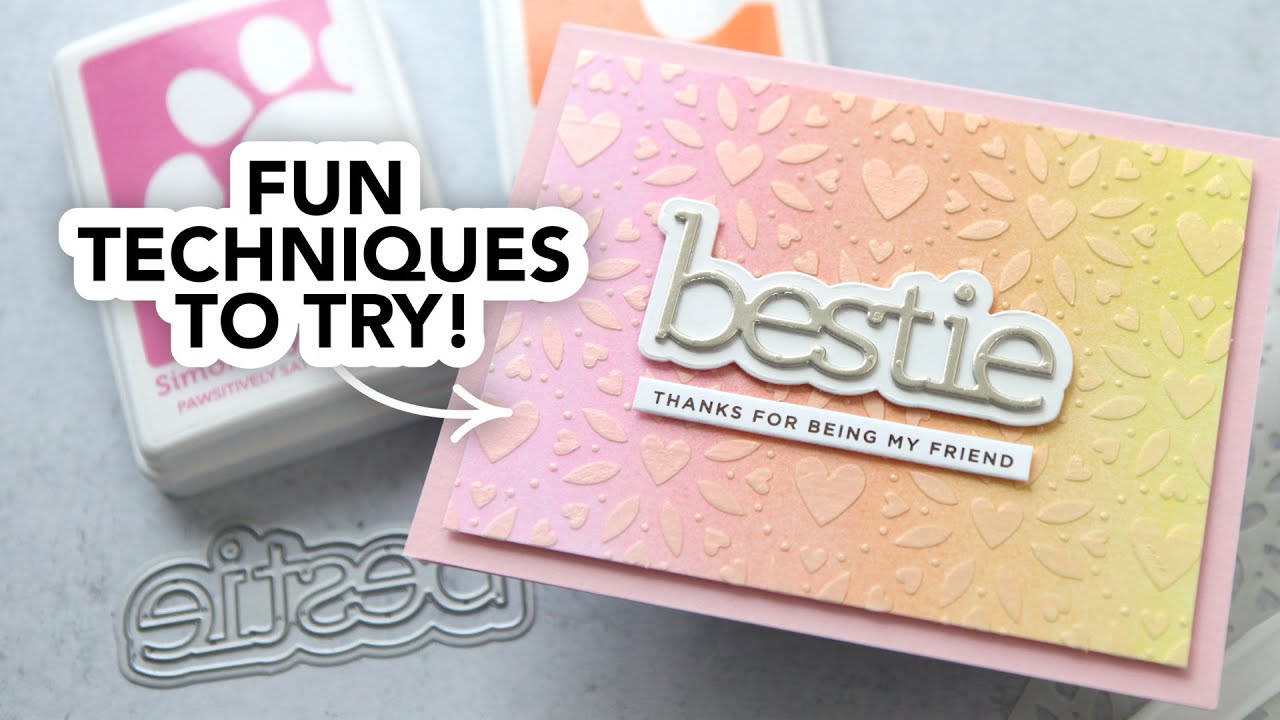 Ink blends + pastes for your bestie—fun techniques to try! - YouTube