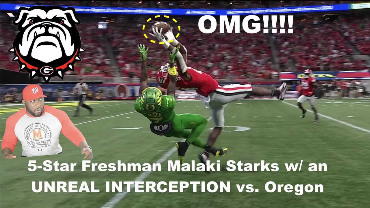 Freak Alert: UGA 5-Star frosh S Malaki Starks did THIS!!! - YouTube