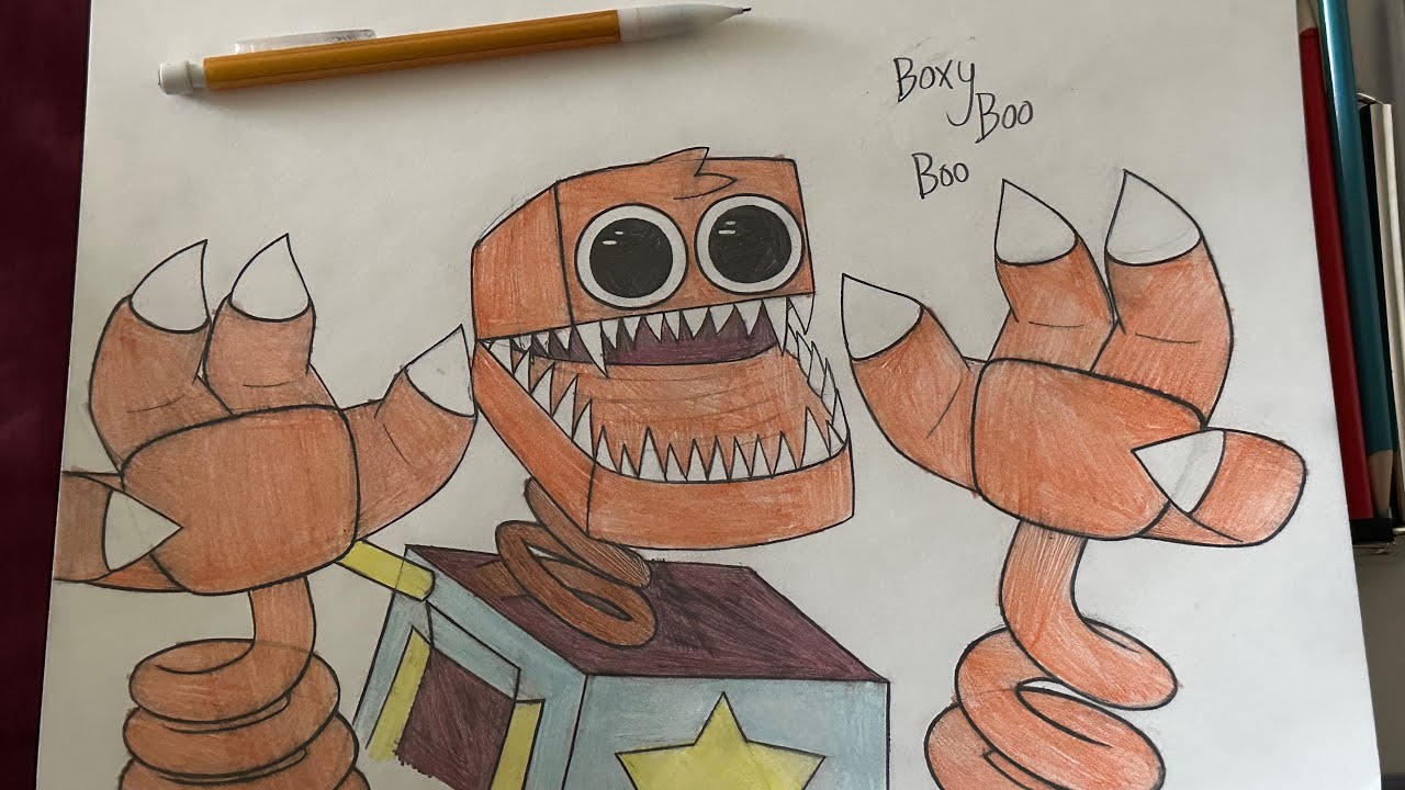 Telling a Story about drawing Boxy boo // Poppy Playtime Chapter:2 ...