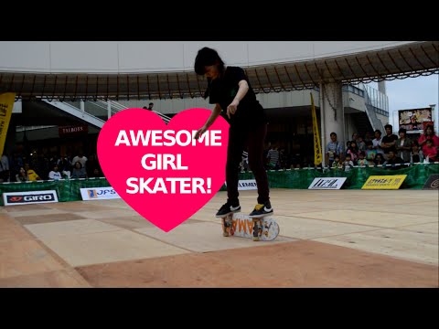 16 year old girl skater is AWESOME - Mirei Tsuchida