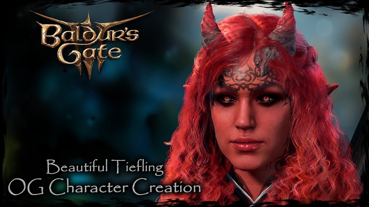BALDUR'S GATE 3 || Beautiful Tiefling [Original Character #221 ...