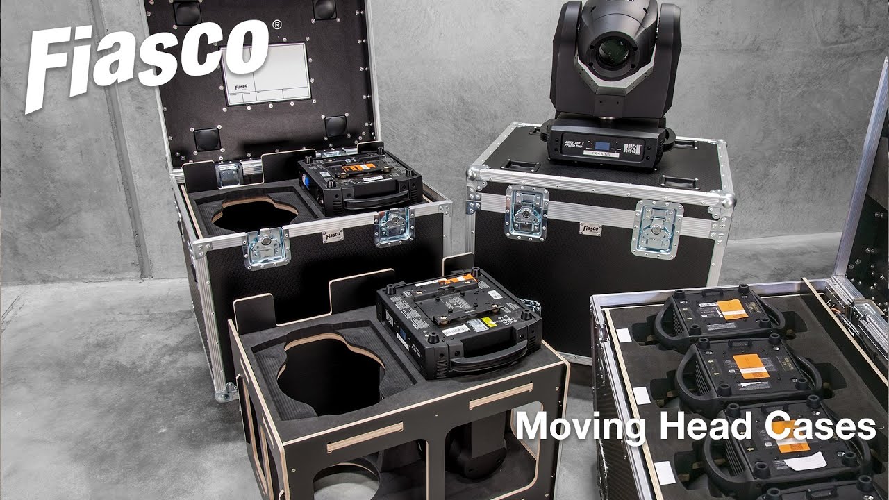 Moving Head Lighting Cases by Fiasco Cases - YouTube