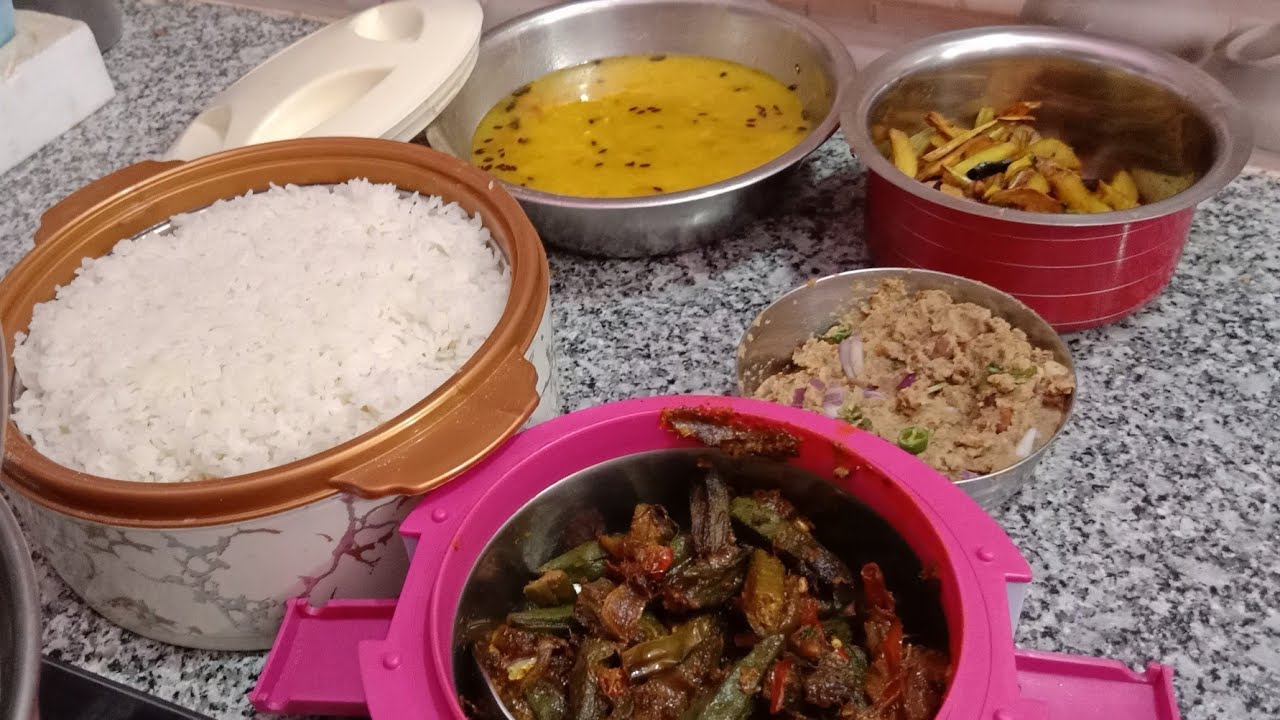 under,45 min prepare pure vej lunch।।45 में पूरे वेज लंच बनाए ।। दाल,🍛 ...
