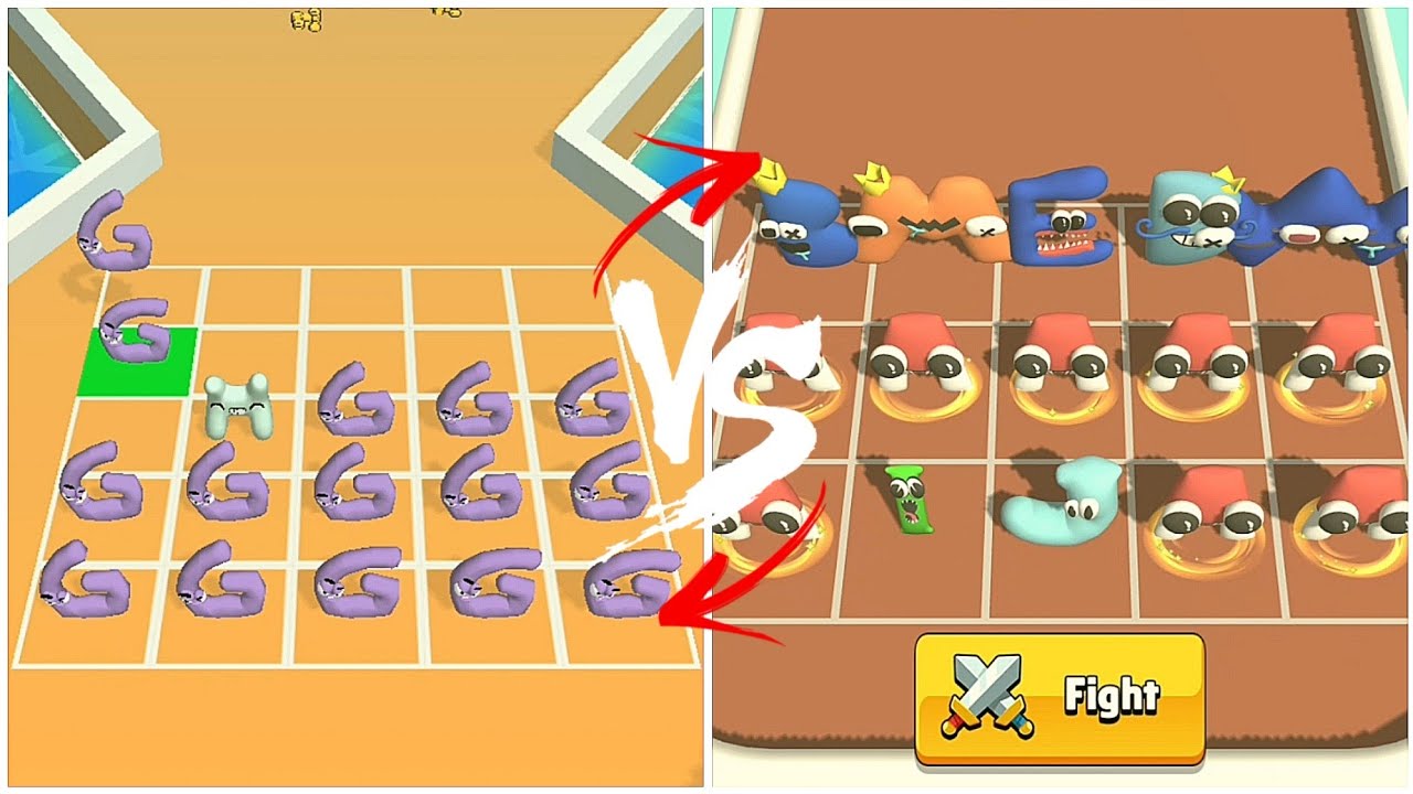 Alphabet Run: Letter Run Vs Merge Alpha: Letter Run Gameplay - YouTube