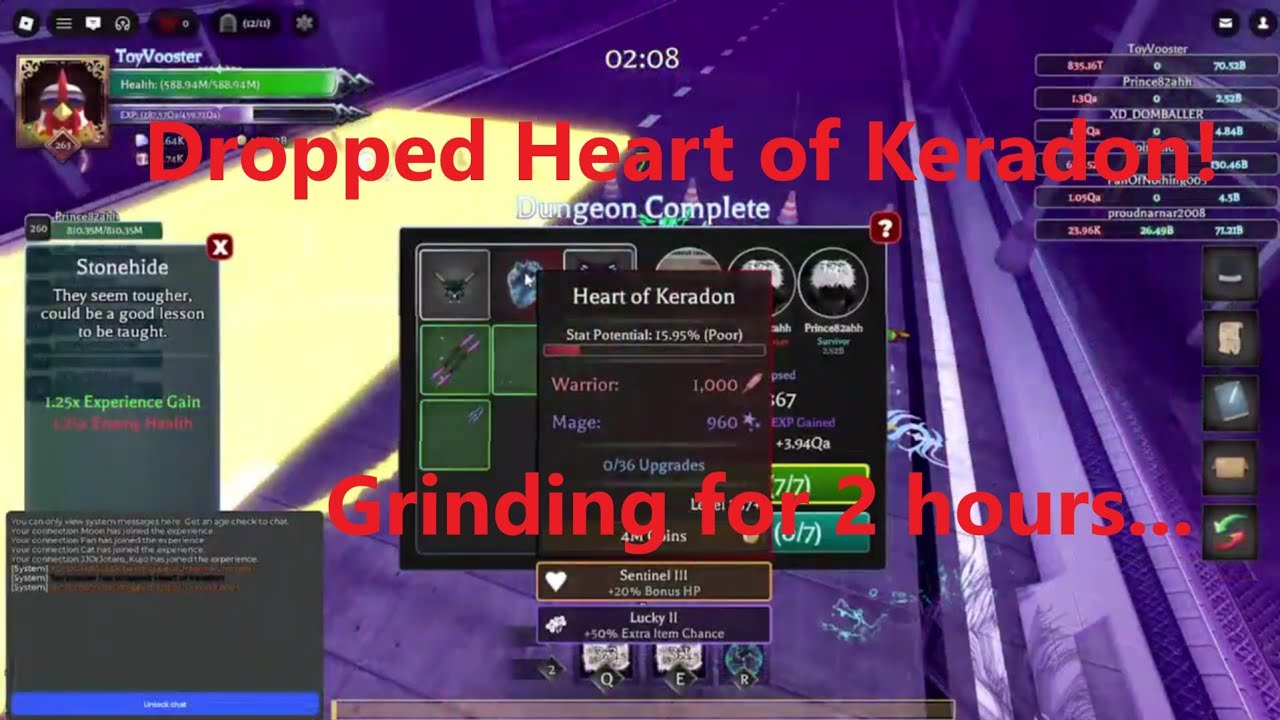 Dropped Heart of Keradon in the first 2 hours grind! - YouTube