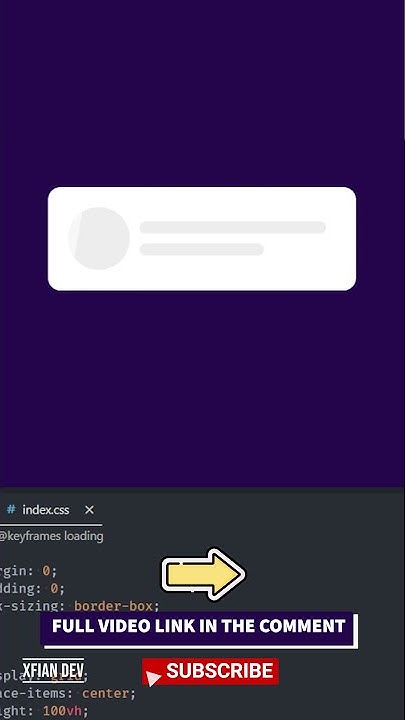 ⚡ CSS skeleton UI #Shorts - YouTube