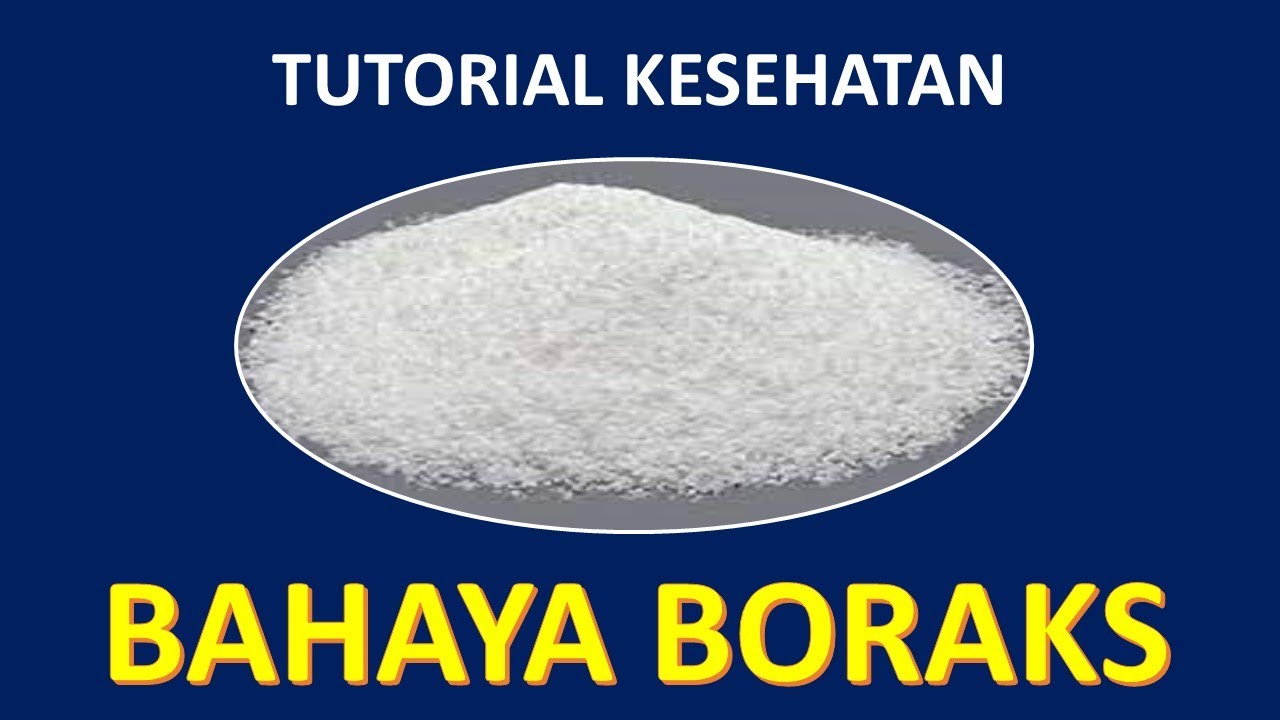 BAHAYA BORAKS BAGI KESEHATAN MANUSIA - YouTube