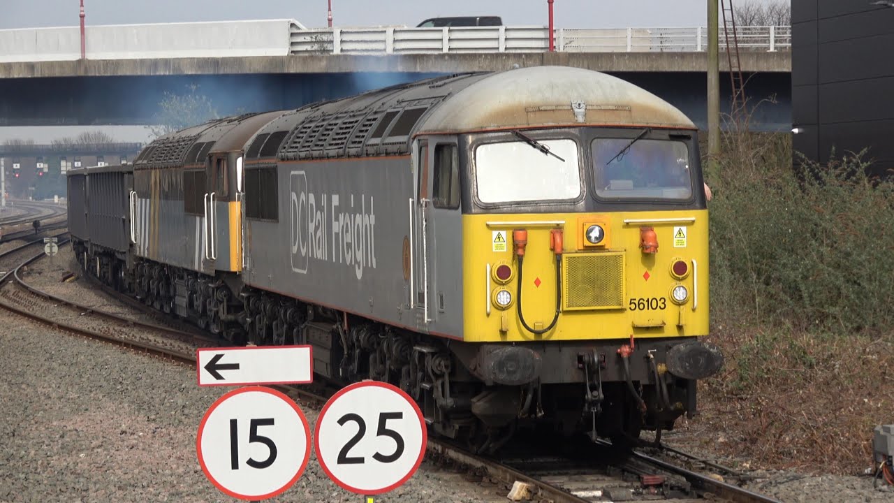 Pair Of DCR Grids Class 56103+56301 On Empty Stone Boxes On 6L92 At ...
