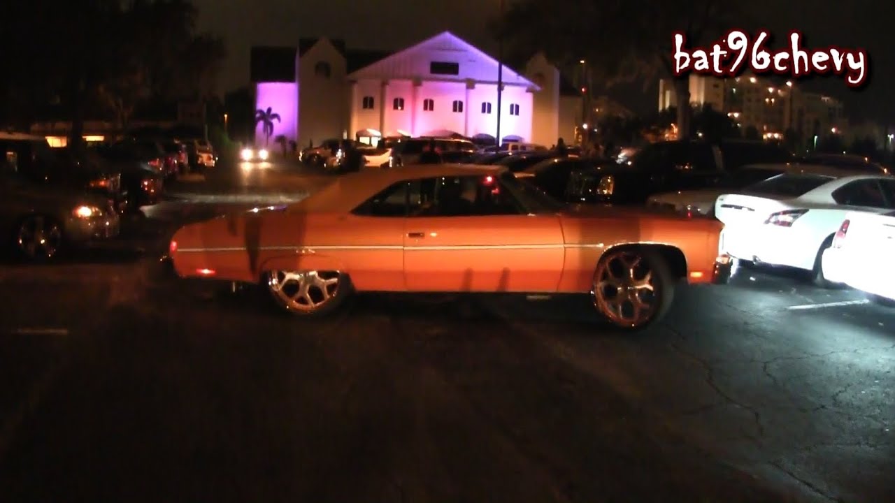 Lambo Orange 75 Caprice Donk Vert on 26" Asantis Brushed Wheels - 1080p ...