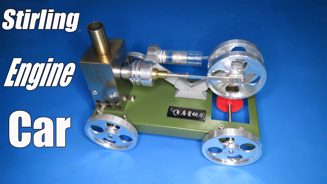Assembly Stirling Engine Car DIY Model Trolley Vehicle Set Toy - YouTube