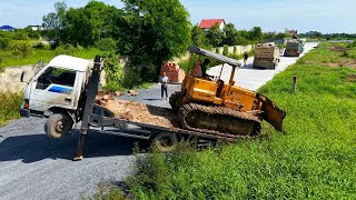 Start New Landfill Task Check Before Moving Dump Truck 5ton Dozer ...