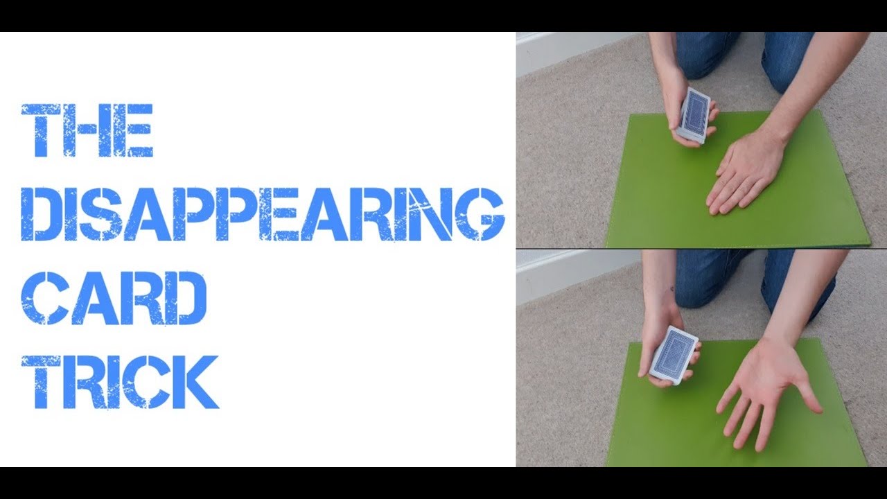 THE DISAPPEARING CARD TRICK - YouTube