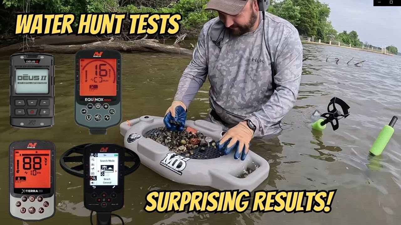 Water Testing 4 Top Metal Detectors and The Tube Tubb With Surprising ...