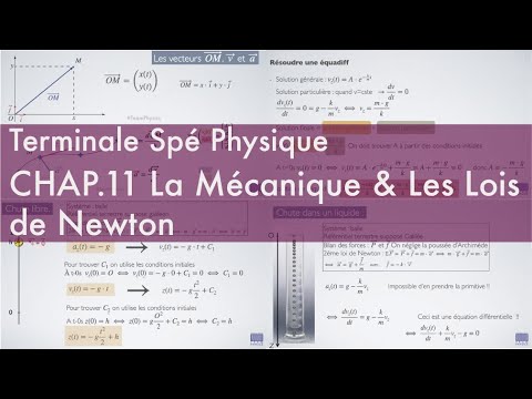 CHAP.11 - Mécanique et Lois de Newton - Terminale Spé Physique - YouTube