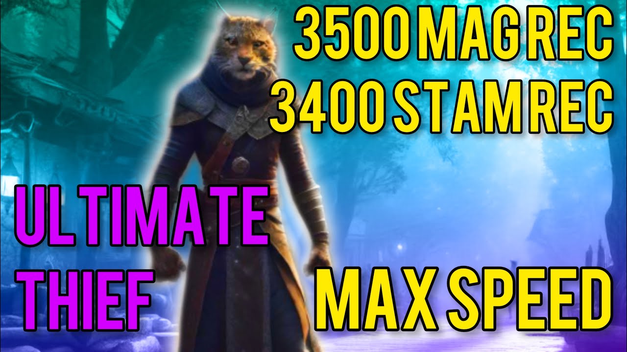ESO Ultimate Thief Build! 🔥OP Speed and Recovery - YouTube
