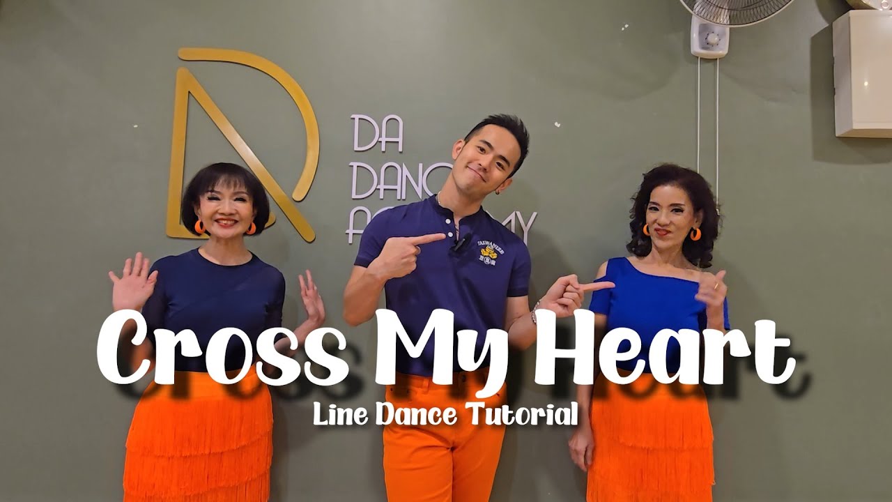 【Line Dance Tutorial】Cross My Heart - YouTube