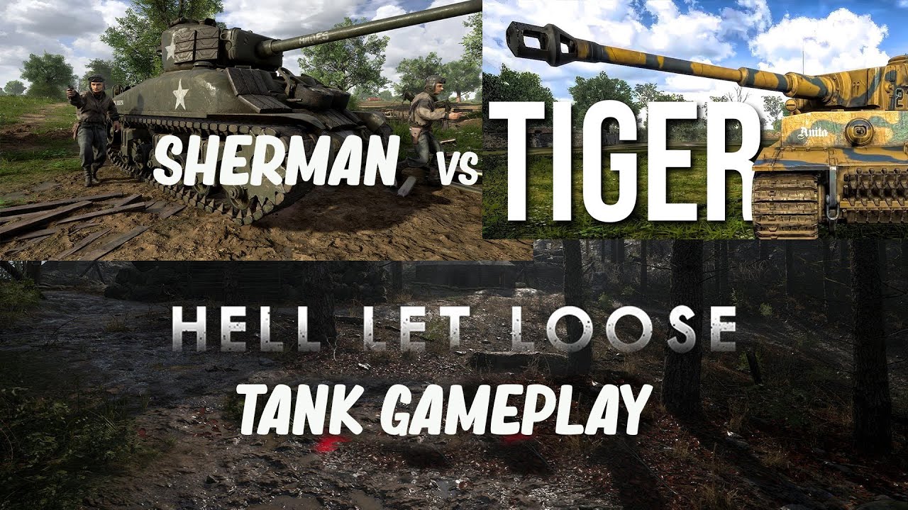 Tiger tank VS Sherman Tank Gameplay - YouTube