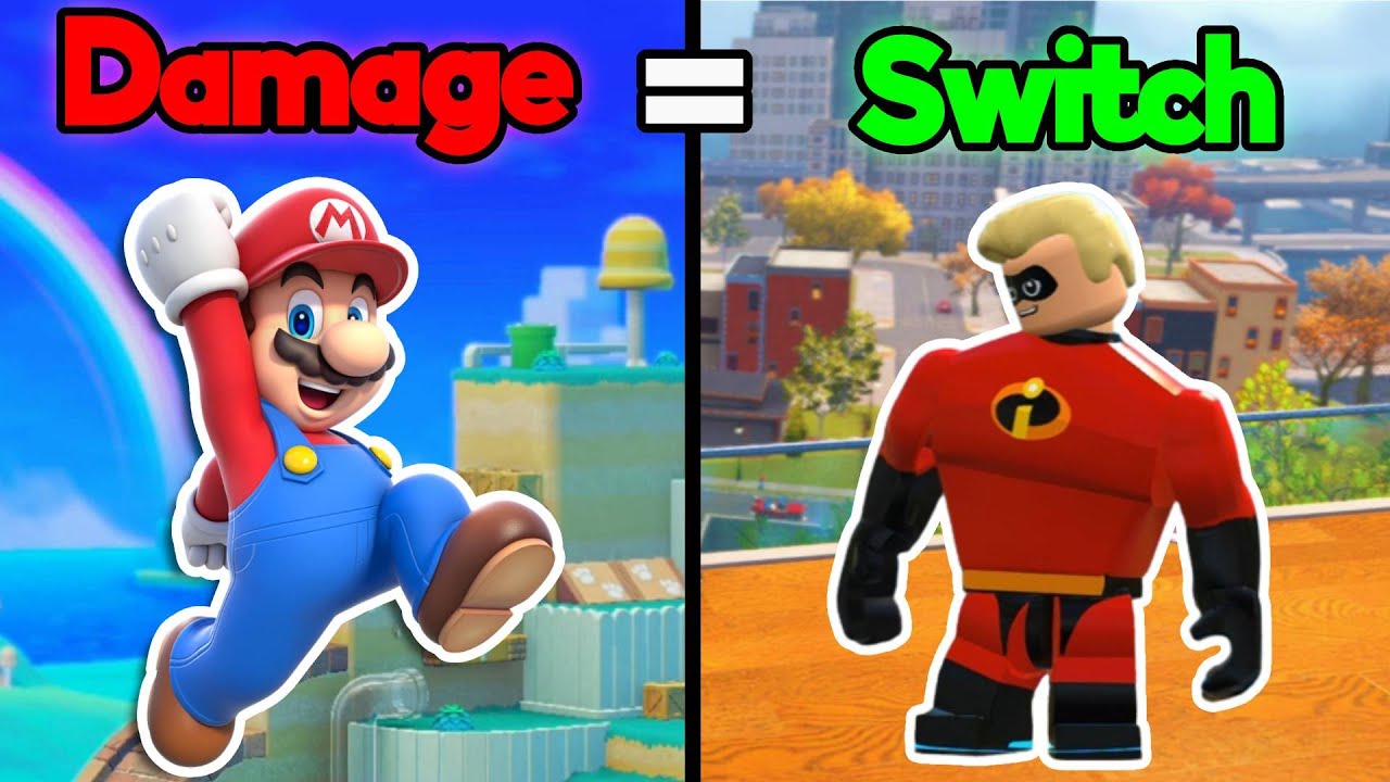 If I Take Damage the Video Game Switches - YouTube