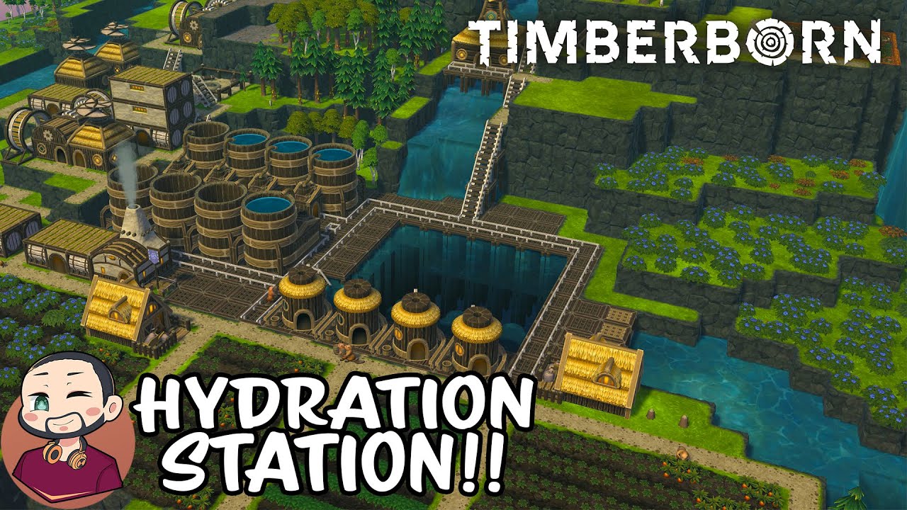 Compact 2 Layer Water Solution!! | Let's Play - Timberborn (Miniature ...