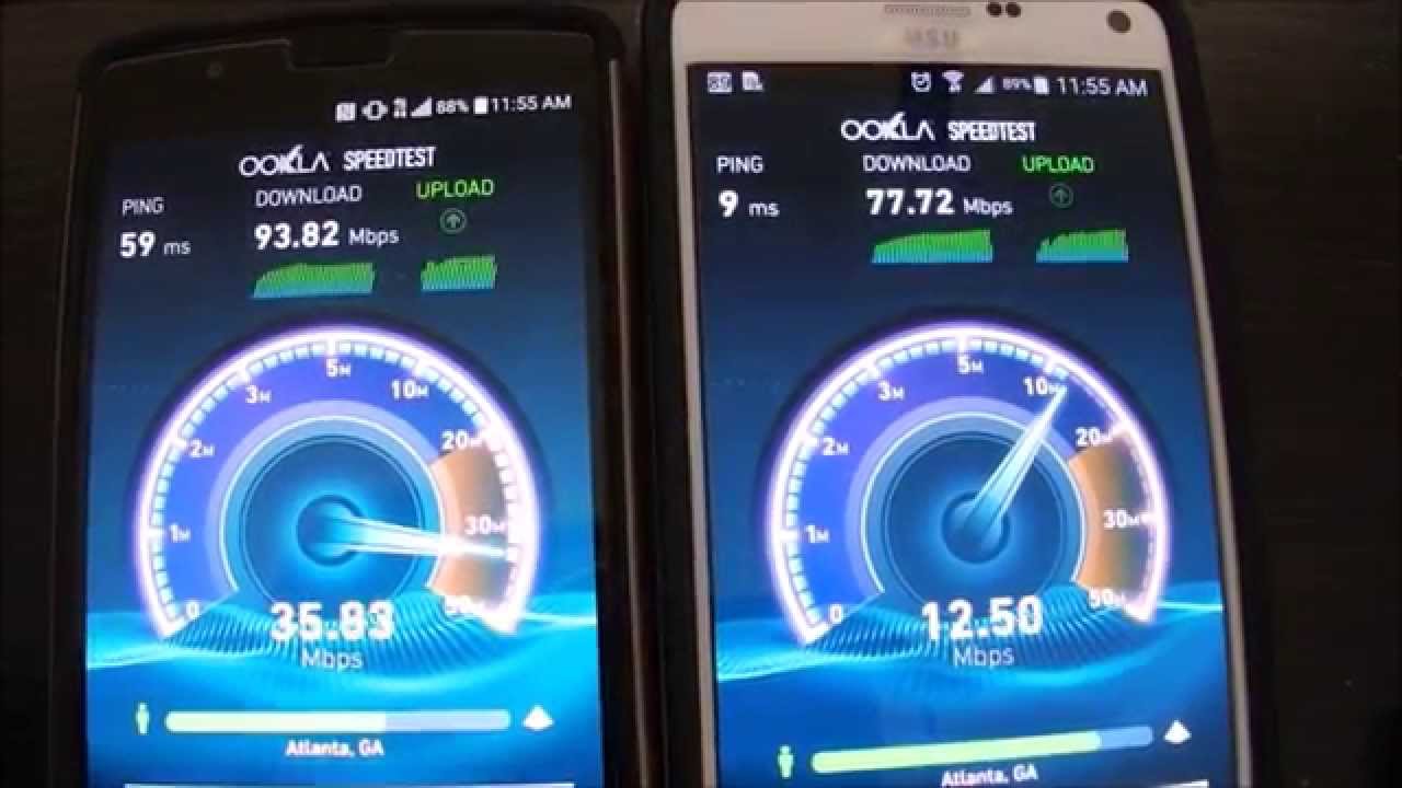 Speed Test: T-Mobile 4G LTE vs Comcast WiFi - YouTube